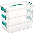 Amazon.com: BTSKY 3 Layers Cute Dolphin Clear Plastic Pencil Box ...
