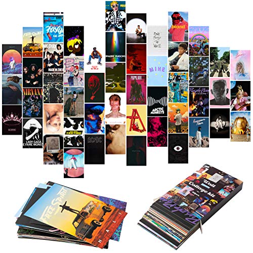 YINGENIVA 50PCS Album Cover Aesthetic Pictures Wall Collage Kit, Album ...