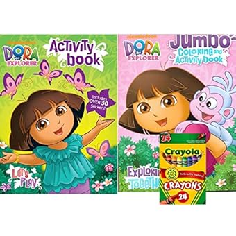 Dora the Explorer Jumbo Coloring and Activity Book with 64 Pages Plus ...
