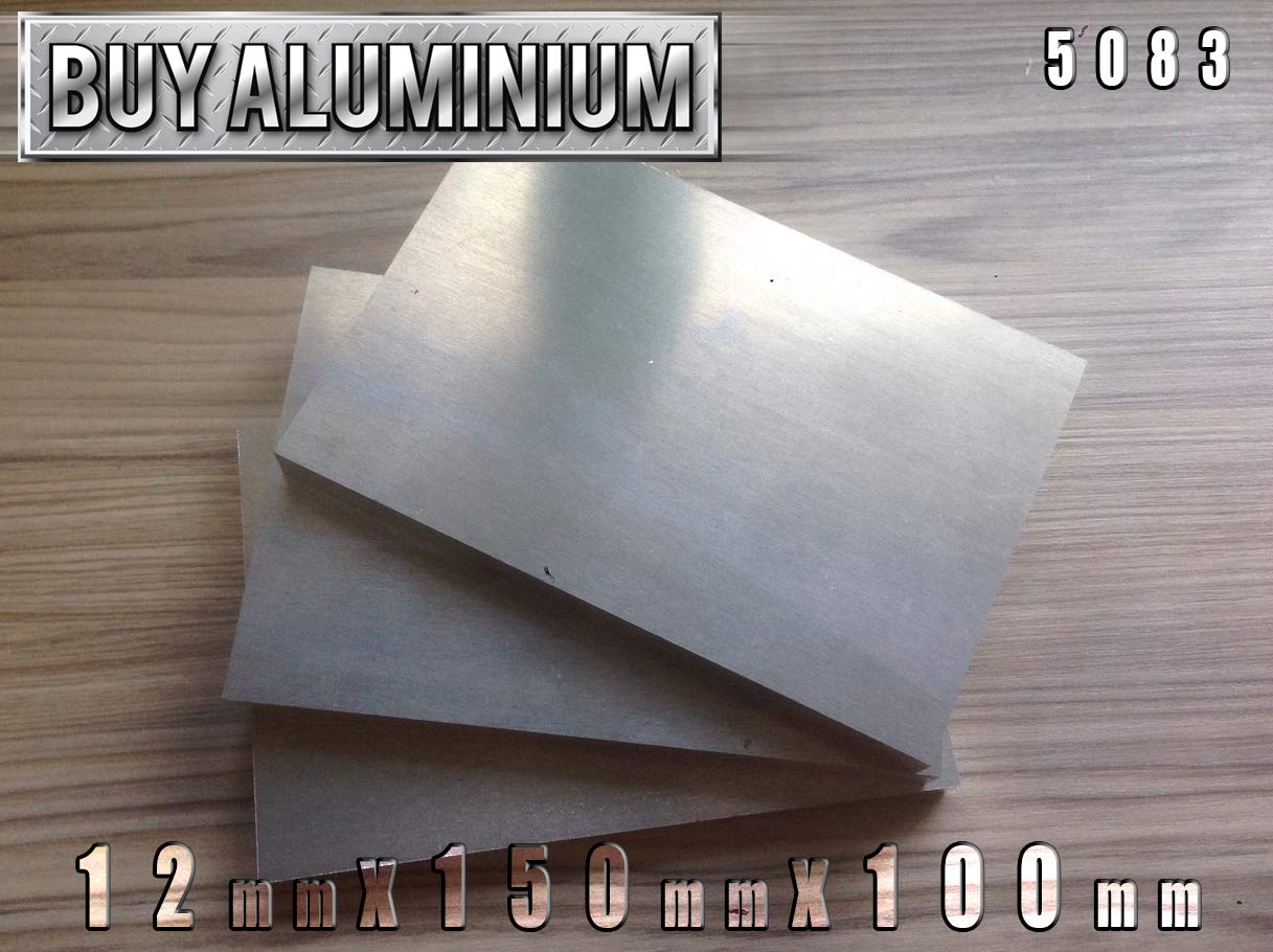 12mm Aluminium Plate - 5083 (150mm x 100mm): Amazon.co.uk: Business ...