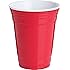 Amazon.com | Trudeau 16-OunceDouble Wall Reusable Red Party Cup, Set of ...