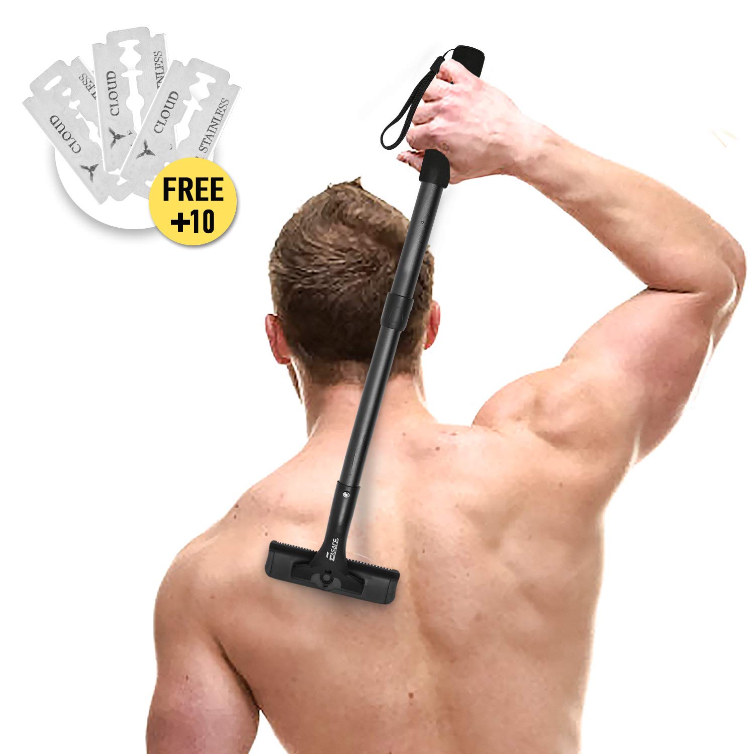EASACE Back Shaver Back Hair Removal for Men, Back Groomer with Long ...