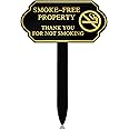 Amazon.com : Qunclay NO Smoking Sign for Home Business Smoking Free ...