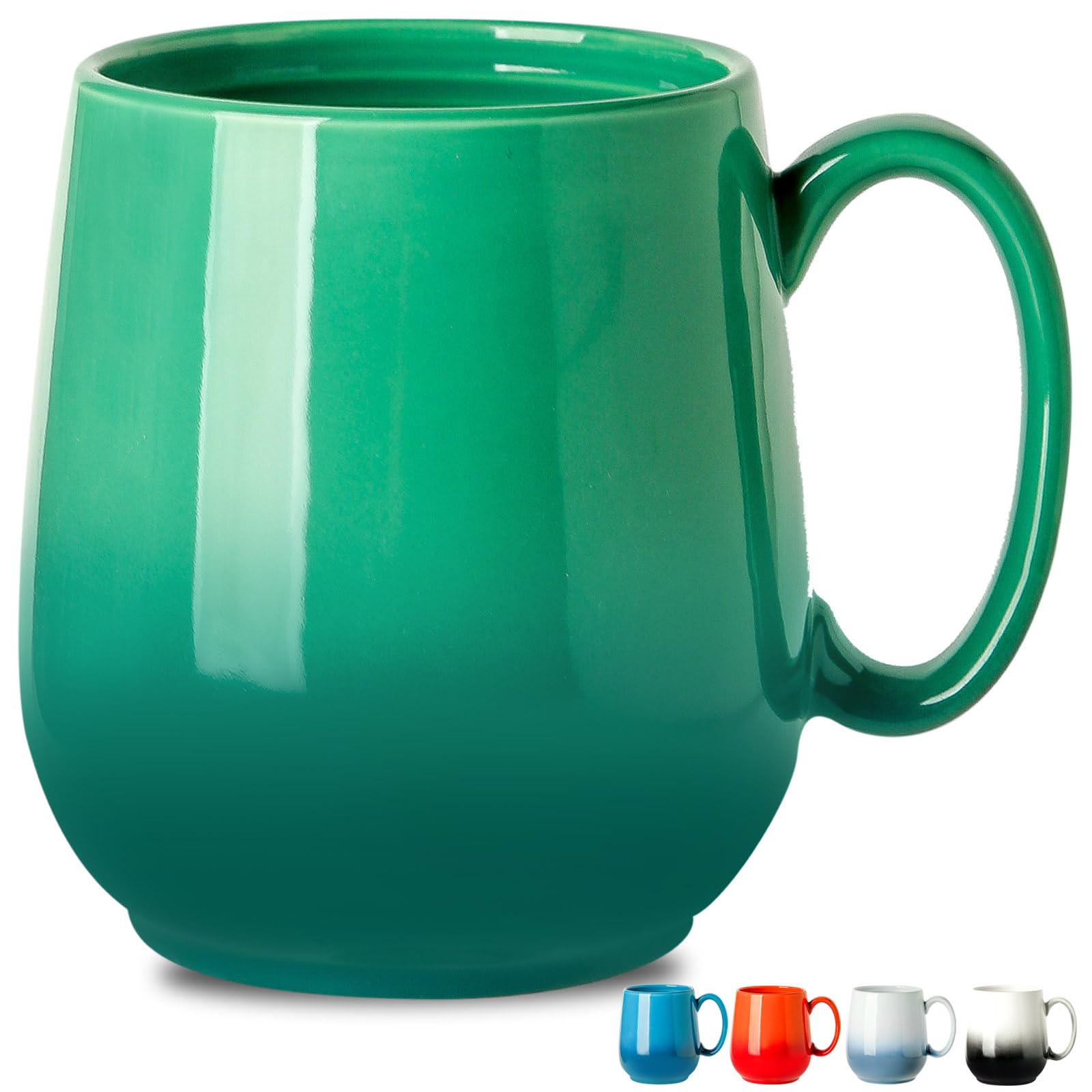 Hasense Large Ceramic Coffee Mug, 20 OZ Tea Cups with Big Handle for ...