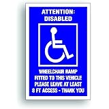 Amazon.com: JS Artworks Please Do Not Block My Wheelchair Ramp Vinyl ...