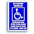 Amazon.com: JS Artworks Please Do Not Block My Wheelchair Ramp Vinyl ...