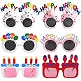Amazon.com: 10 Pairs Birthday Party Sunglasses Funny Photo Props ...