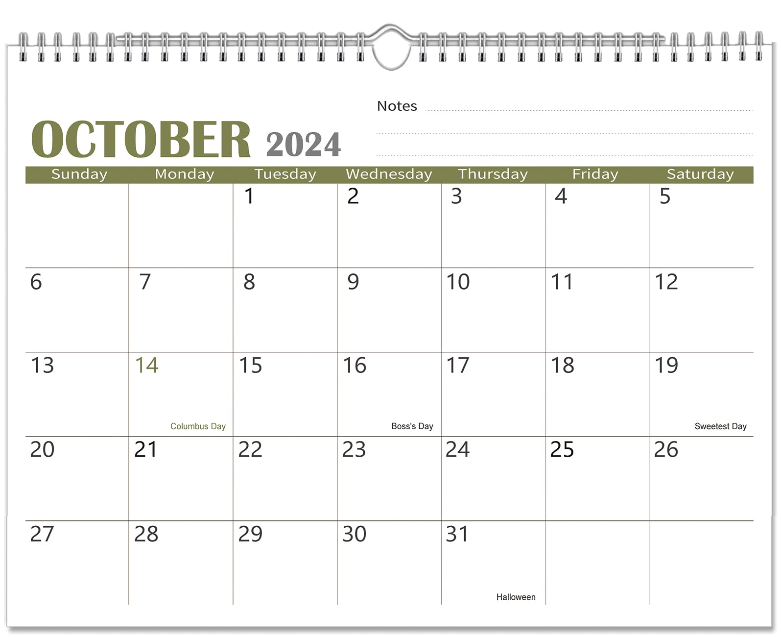 Mua 2025 Wall Calendar -Hanging Calendar 2024-2025 from October 2024 to ...