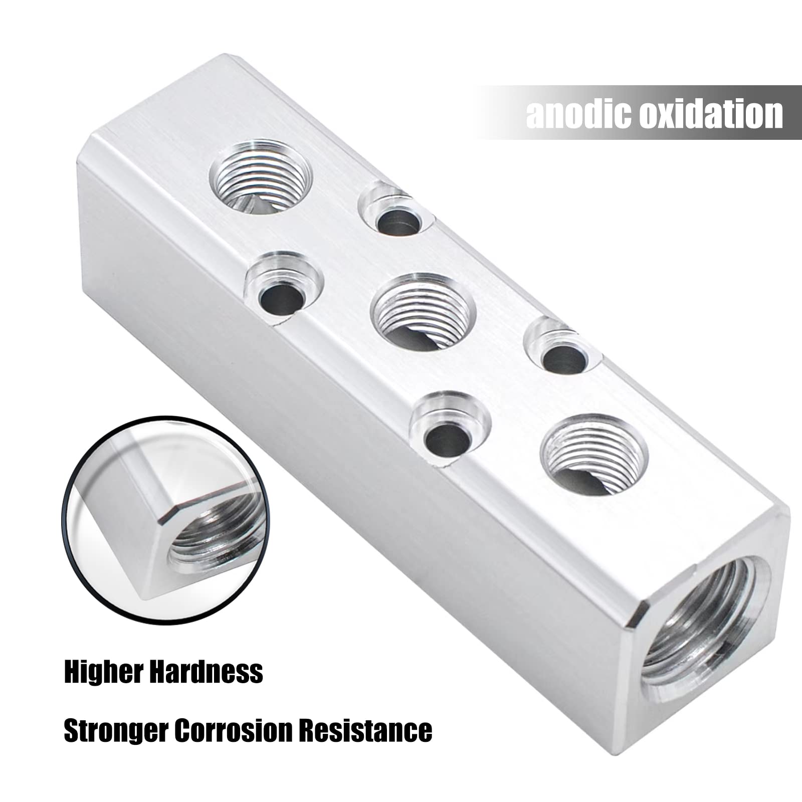 Mua Air Manifold, 3 Way 5 Port Air Compressor Manifold, Aluminum Air ...