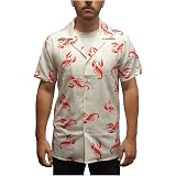 Amazon.com: Seinfeld Cosmo Kramer Lobster Button-Up White Shirt ...