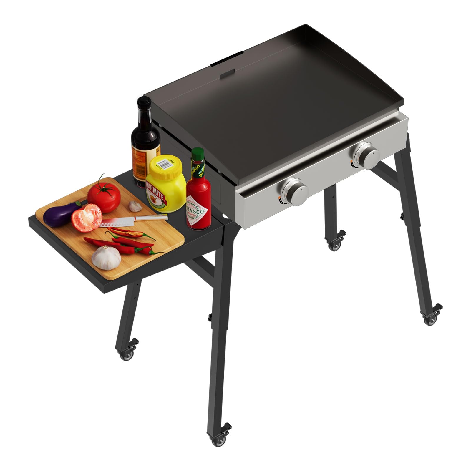 Folding Griddle Stand for Blackstone Griddle 17 22 Inch, Adjustable ...