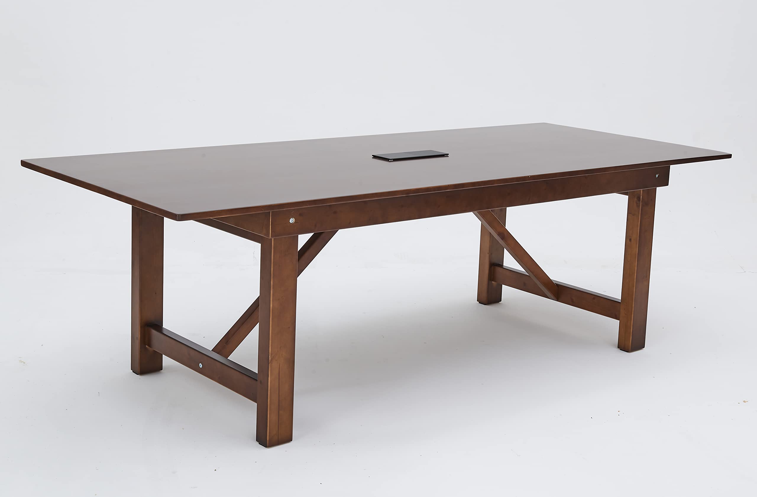 woJKod Pine Wood 8FT Table Rectangular, Kitchen Dining Table, Modern ...