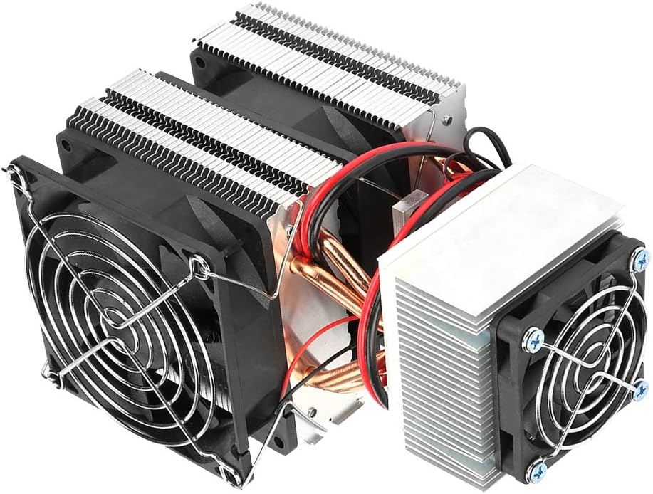 Amazon.co.jp： 冷却ユニット 冷却システムキット 半導体冷却装置 大型冷却器 冷凍器 放熱器 伝導モジュール ダブルファン ...
