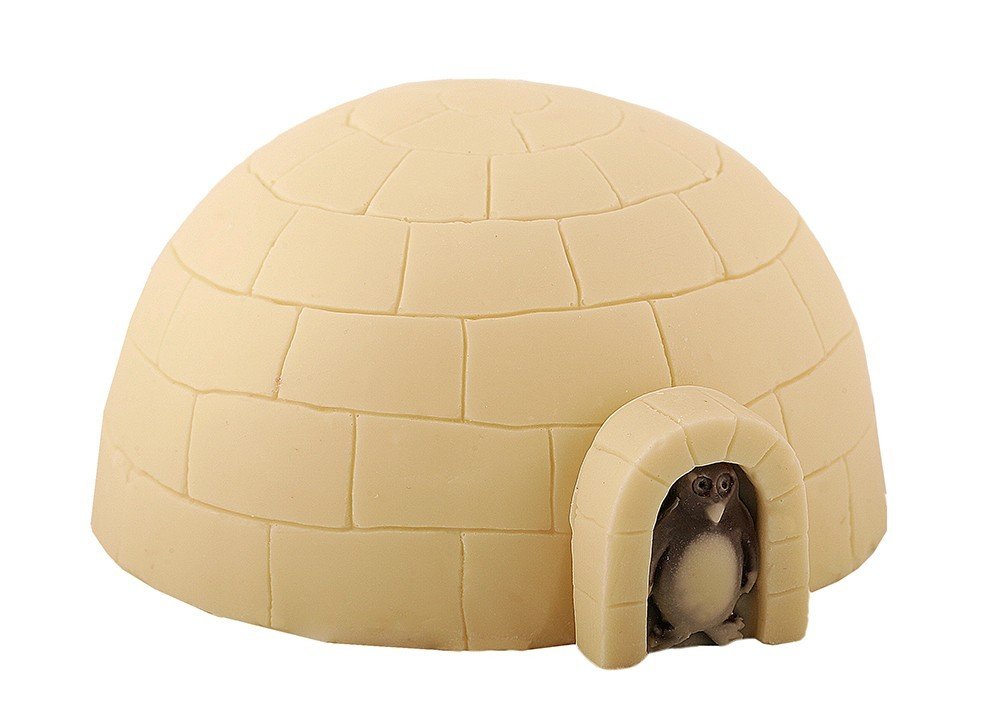Large White Igloo with penguin decoration: Amazon.co.uk: Kitchen & Home