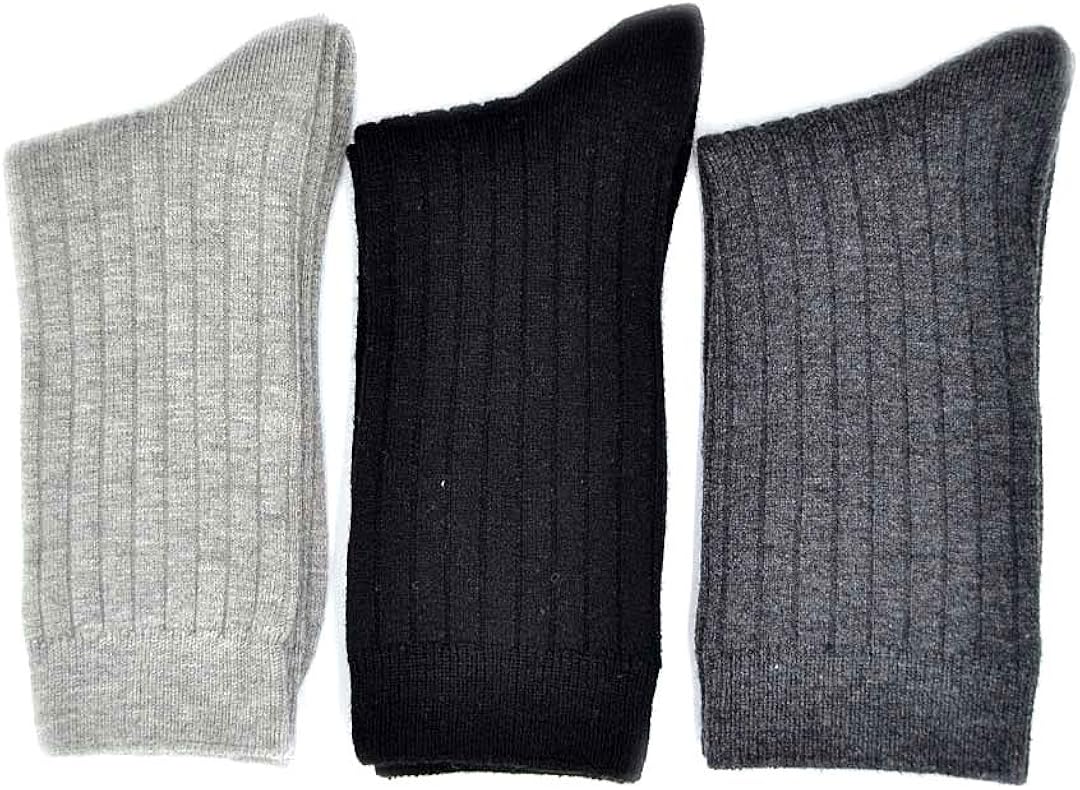 Henny Rue Womens 3 Pairs Winter Warm Thick Knit Casual Wool Cozy Crew ...