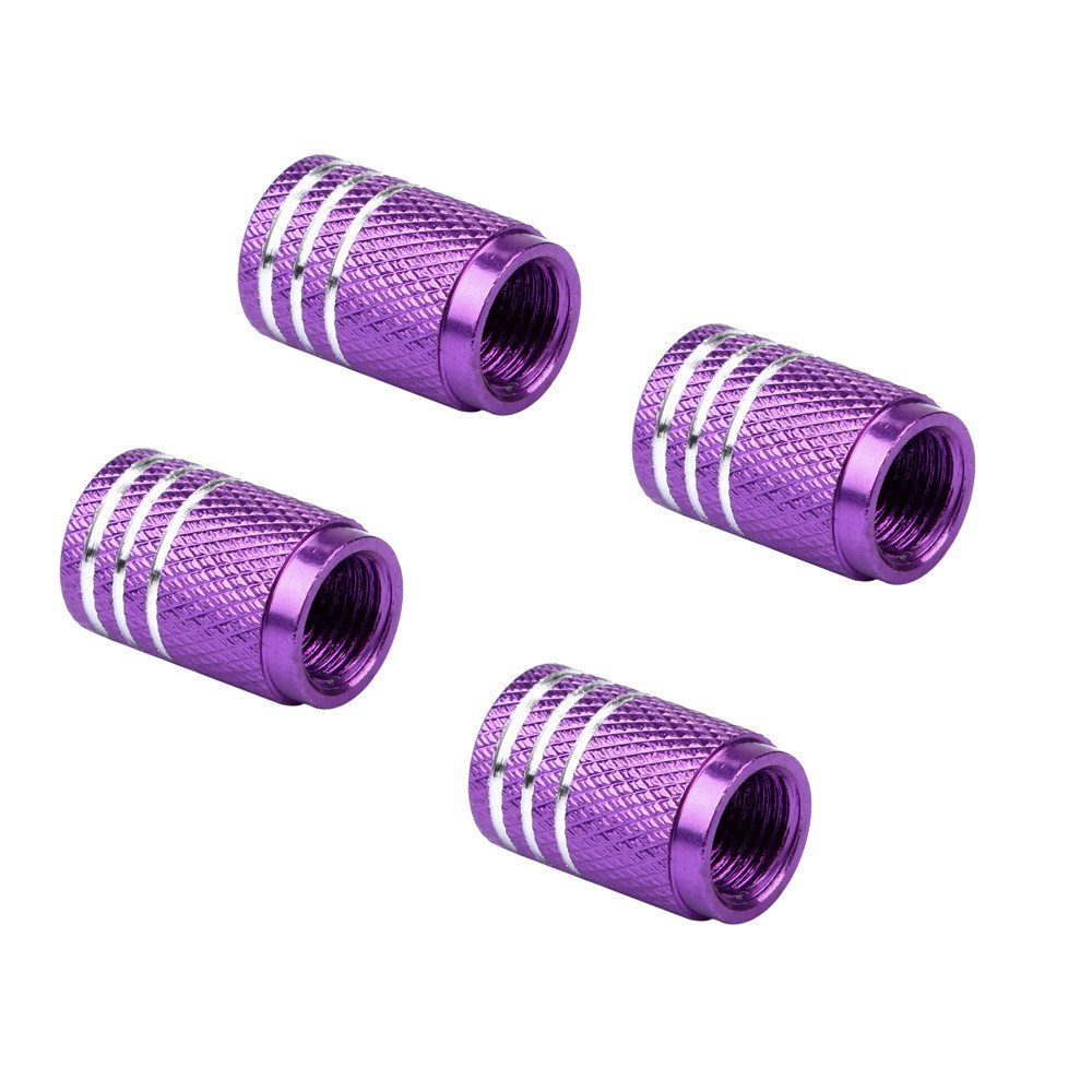 Ianify Stylish Striped Aluminium Valve Cap for Schrader Valve - Car ...