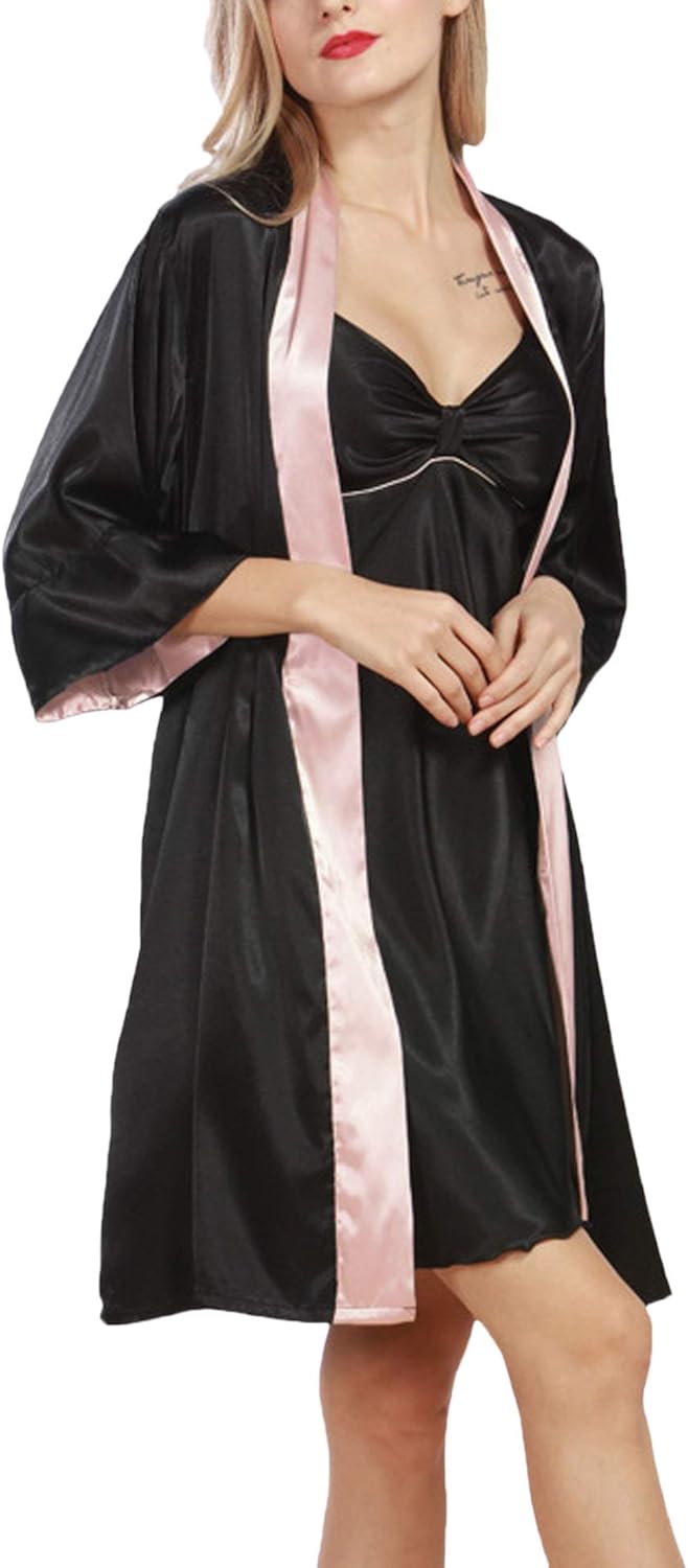 Ladies Sleep Dress Chic Simple Estilo Short Homewear Fashion Elegant ...