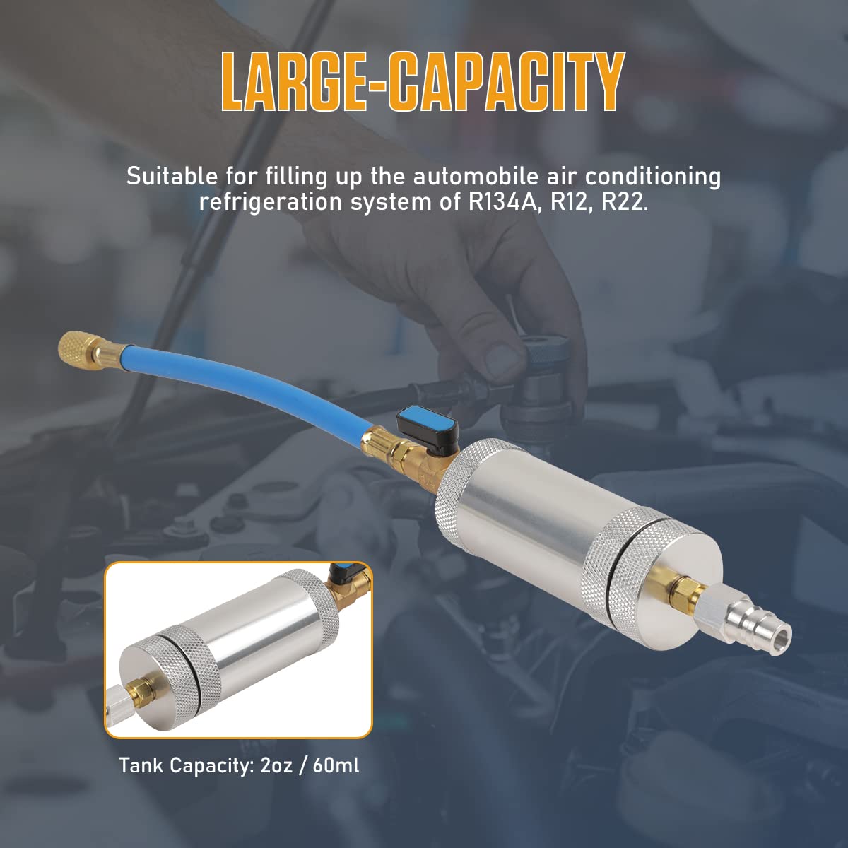 Mua CMTOOL AC Oil Dye Injector Tool R134A Compressor Oil Injector Kit ...