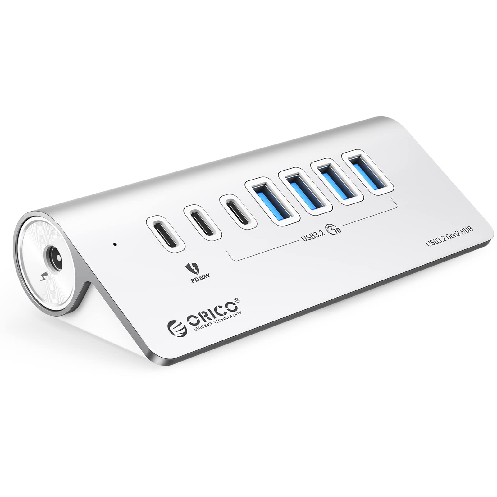 Mua ORICO Powered USB Hub 10Gbps, 7 Ports USB 3.2 Gen 2 Hub, 6 USB 3.2 ...