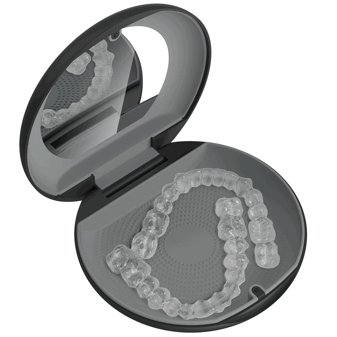 Retayn Aligner/Retainer Case with Built-in Mirror & Magnetic Lock ...