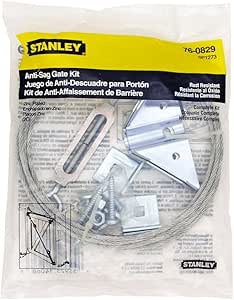 Stanley Hardware Anti-Sag Gate Kit, Zinc Plated #760829 - Door ...
