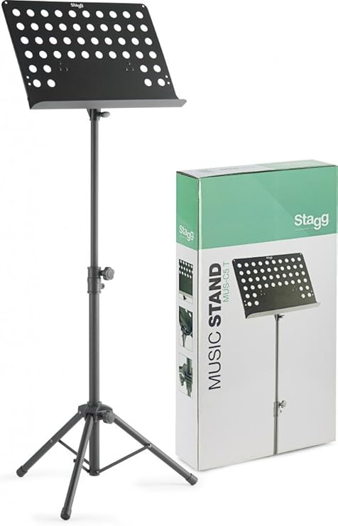 Stagg Music Stand - Black: Amazon.co.uk: Musical Instruments