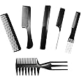 Amazon.com : 1st Choice 6 Pieces Hair Styling Comb Set Professional ...