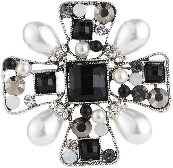zhppac Damen Brosche Broschen Damen Kristall Brosche Legierung Brosche ...