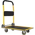Amazon.com: Lifetime Appliance UPGRADED Foldable Push Cart Dolly | 330 lbs. Capacity Moving ...