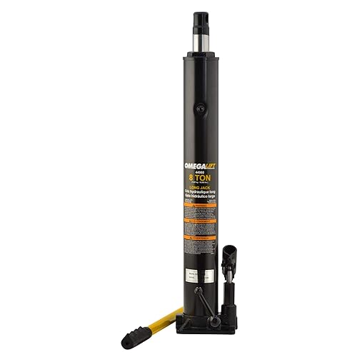 Omega Lift 44980 8 Ton Long Ram Hydraulic Jack for Engine Hoist and ...