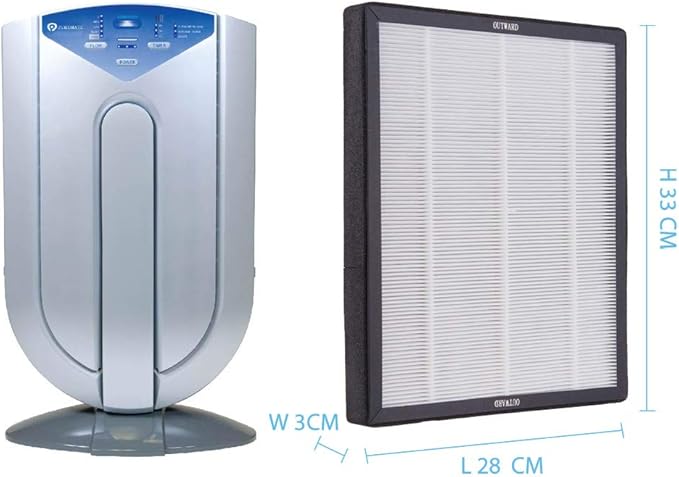 PureMate PM380 / PM380A Replacement True HEPA & Carbon Filter Set (2 in ...