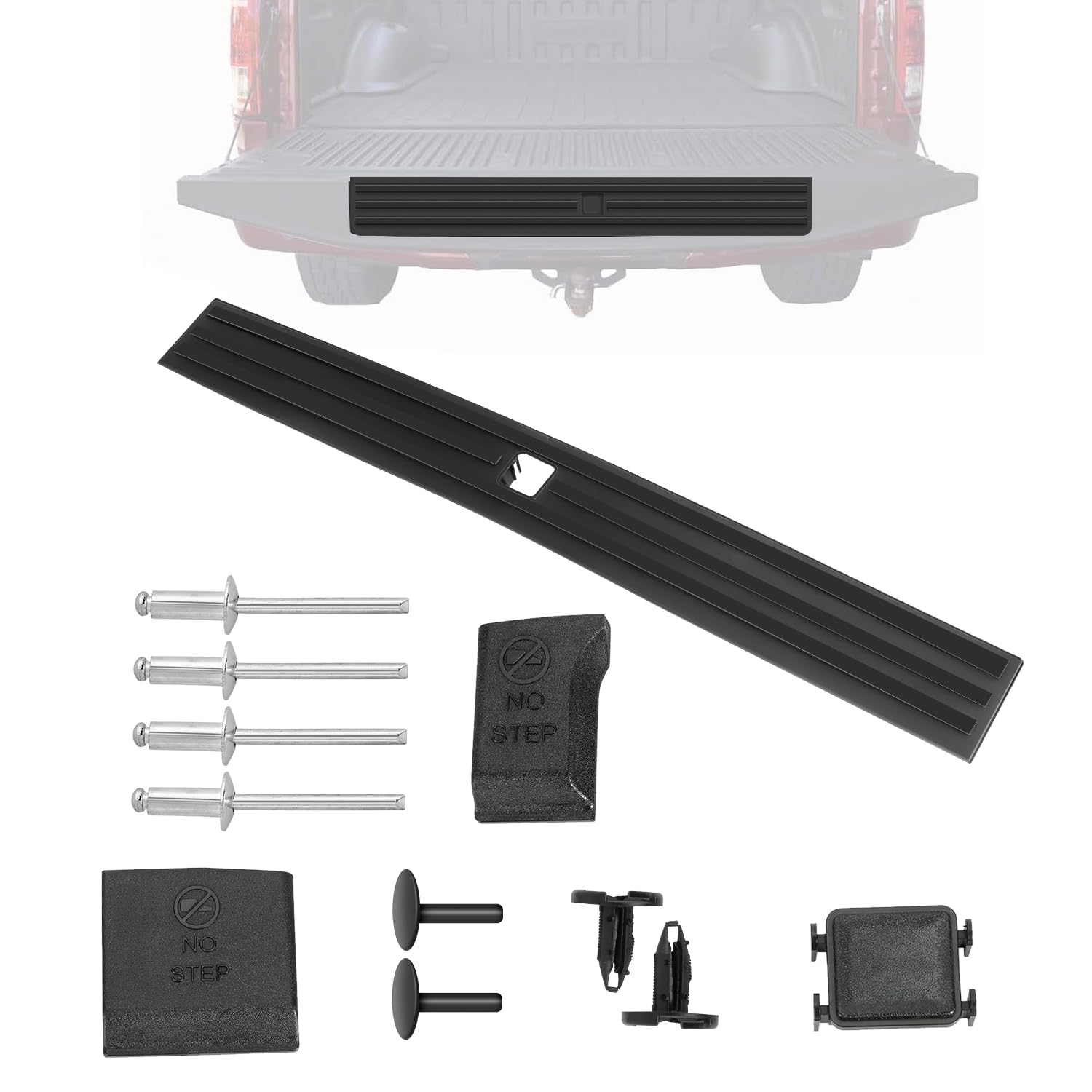 KARPAL Center Flexible Flex Step Tailgate Cap Mad Molding Trim w ...