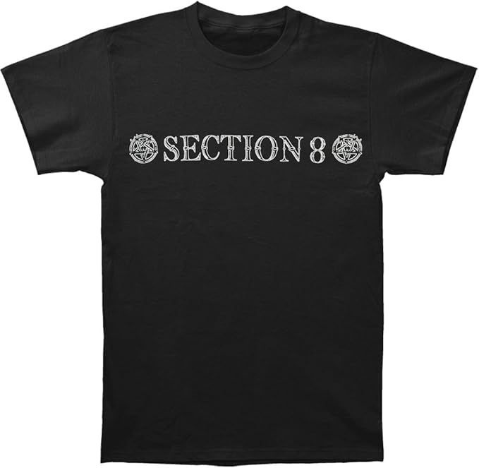 Amazon.com: Section 8 Men's Logo T-Shirt Medium Black: Clothing