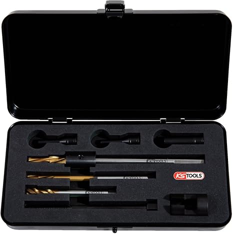 KS Tools 152.1020 Universal glow plug drill out kit M8 x 1,0, 8 pcs ...