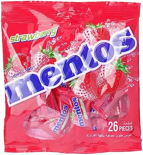 Mentos Strawberry Flavor Chewy Candy, 26 Pieces price in Saudi Arabia ...