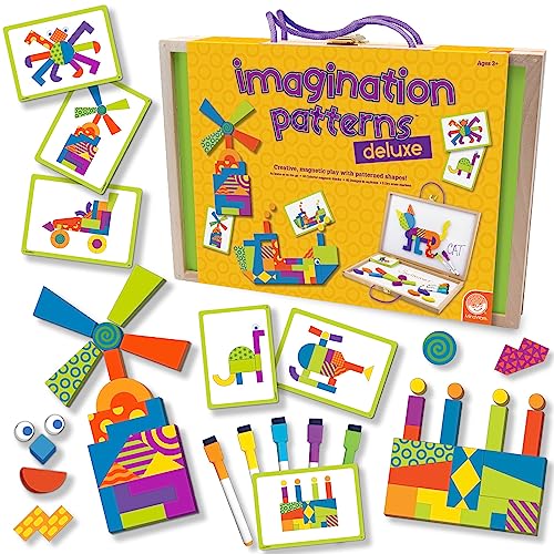 MindWare Imagination Magnets Patterns Deluxe - Includes Wood Carrying ...