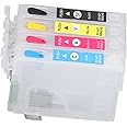 Amazon.com: Ink Cartridge, PP 4 Colors Ink Cartridge with Permanent ...