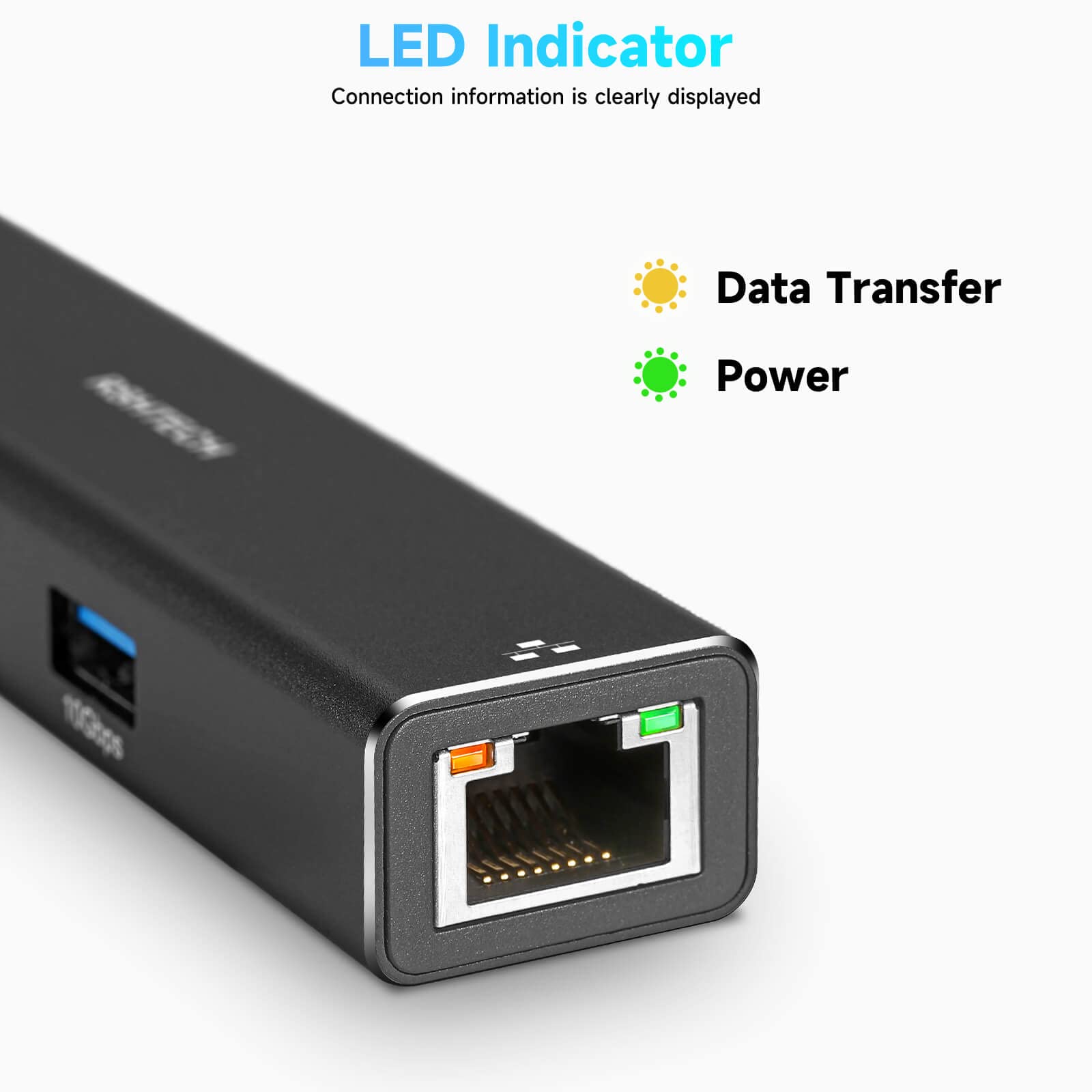 Mua USB to Ethernet Adapter, RSHTECH USB 3.2 Gen 2 Hub with RJ45 ...