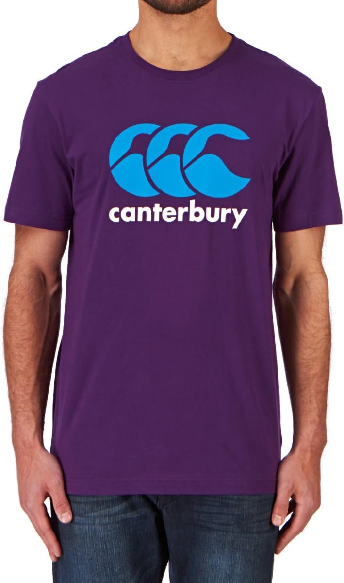 Canterbury Mens SS15 Classic CCC Logo T-Shirt (Purple,Large): Amazon.co ...