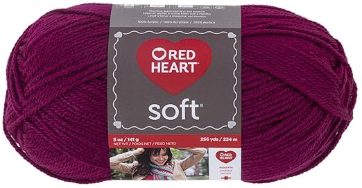 RED HEART Soft Yarn, Berry: Amazon.in: Home & Kitchen
