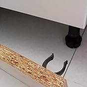 10 x Strong Kitchen Plinth Clips Kick Board Clips with attaching ...