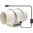 Amazon.com: MEOZRI 6 Inch Duct Inline Fan Pipeline Pressurization ...