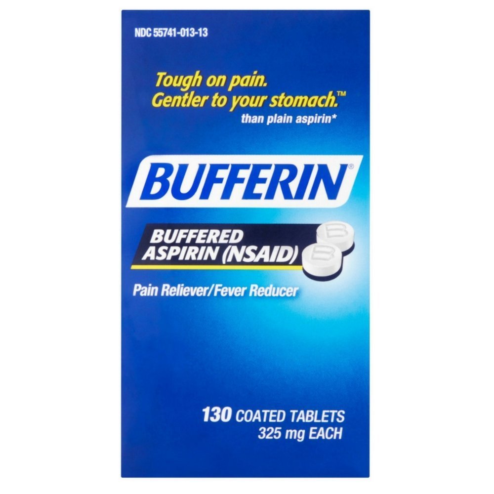 Amazon.com: Bufferin Buffered Aspirin (NSAID) Coated Tablets Pain ...