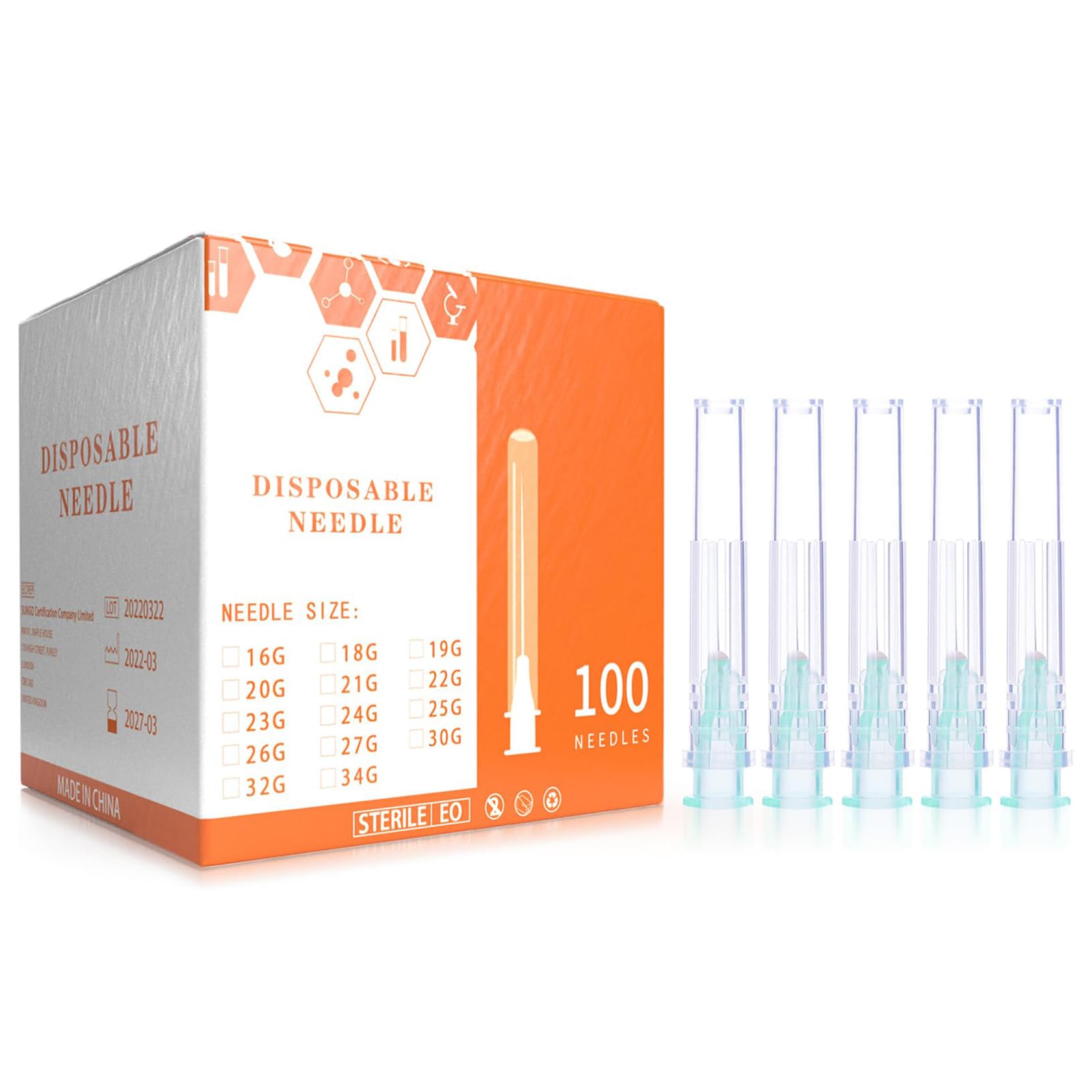 Mua 32 Gauge 1/2 Inch Needle, Industrial Syringe Dispensing Accessories ...