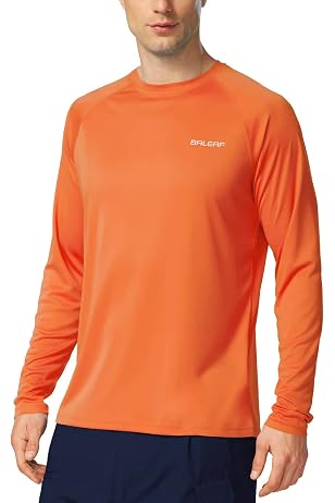 Men's Long Sleeve Shirts Lightweight UPF 50+ Sun Protection SPF T ...