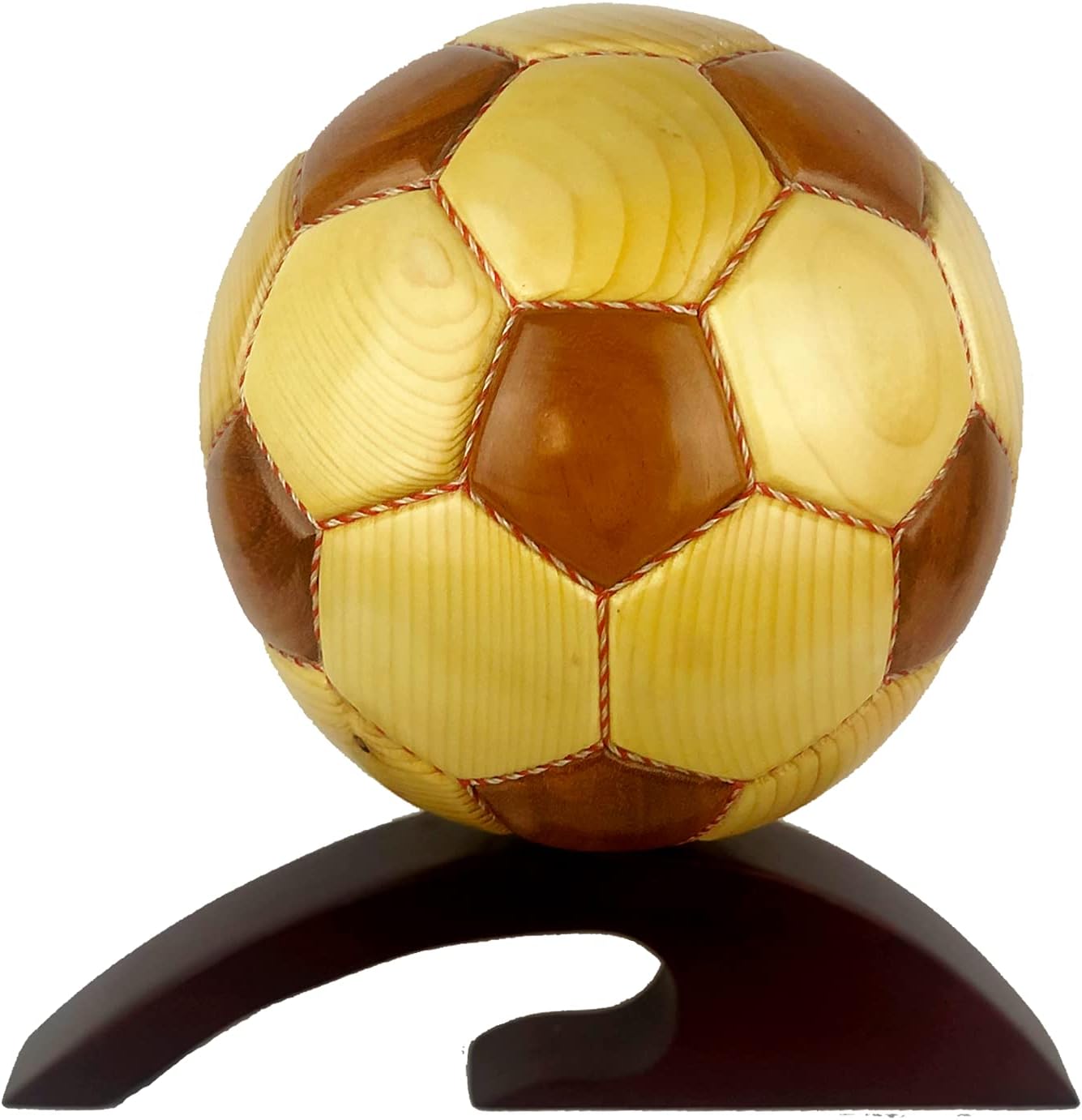 Real size wooden handmade replica of soccer ball or football: Buy ...