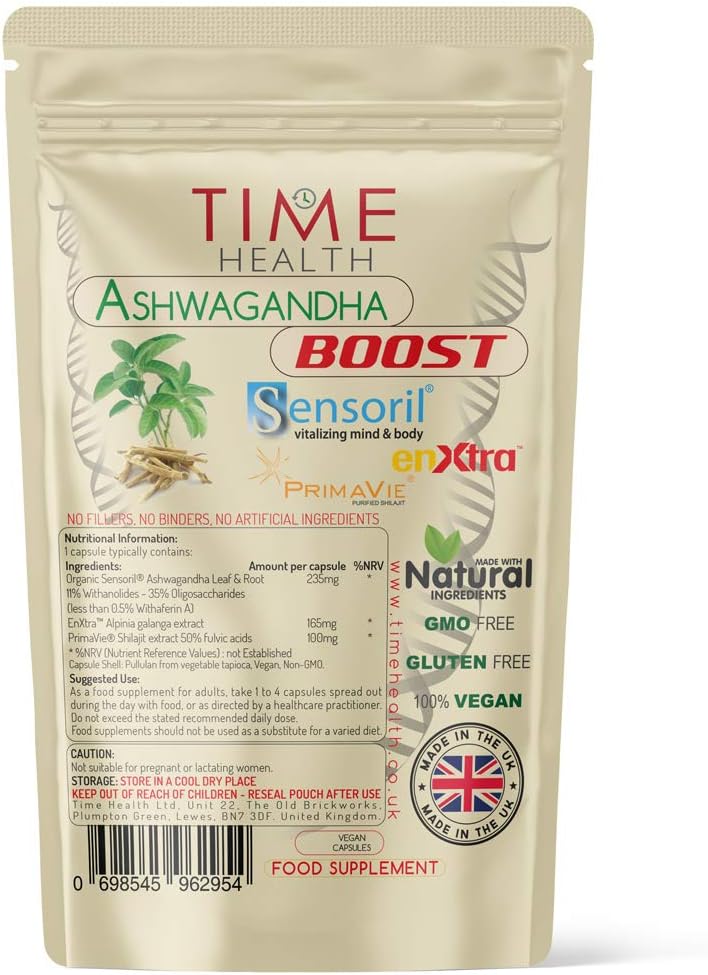 Ashwagandha Sensoril® Boost with PrimaVie® and EnXtra® Energy Formula ...