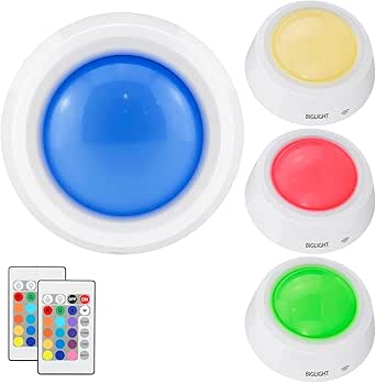 BIGLIGHT Push Lights, RGB Touch Lights, Battery Operated Closet Light ...