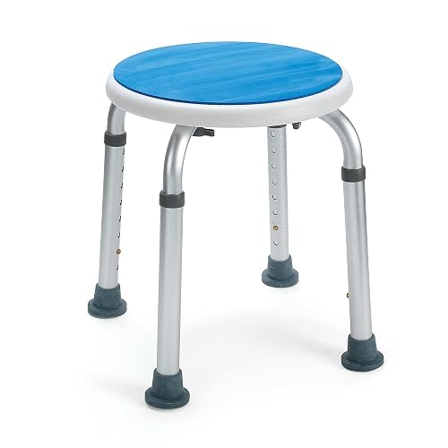 Medokare Padded Round Shower Stool - Shower Stools for Seniors with ...