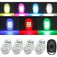 Amazon.com: 4Pcs LED Anti-Collision Strobe Lights with Remote, 7 Colors USB Rechargeable ...